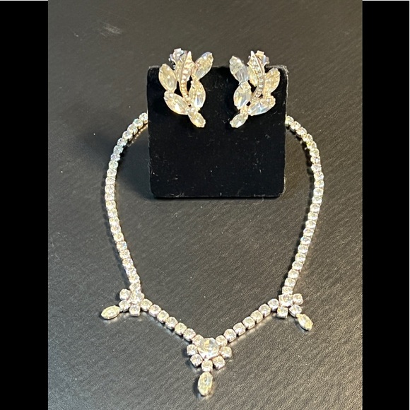 Kramar | Jewelry | Vintage Signed Kramer Clear Crystal Rhinestone ...